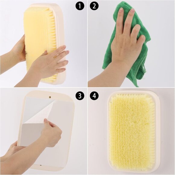 Bath | Wall Mounted Back Scrubber For Shower Large Exfoliating Bath ...